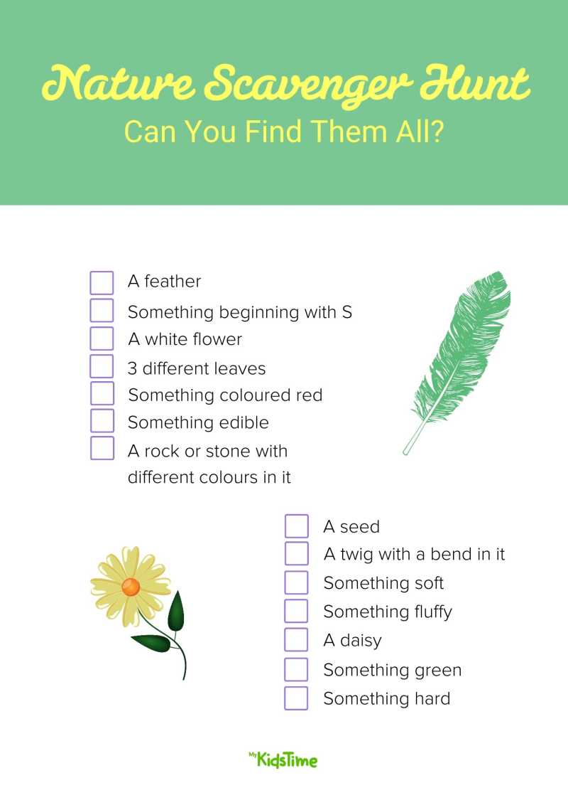 Get Outdoors With Our Free Nature Scavenger Hunt for Kids