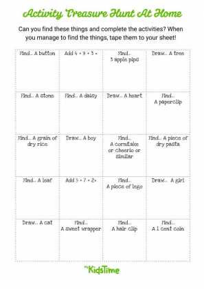 Try This Fun FREE Activity Treasure Hunt For Kids