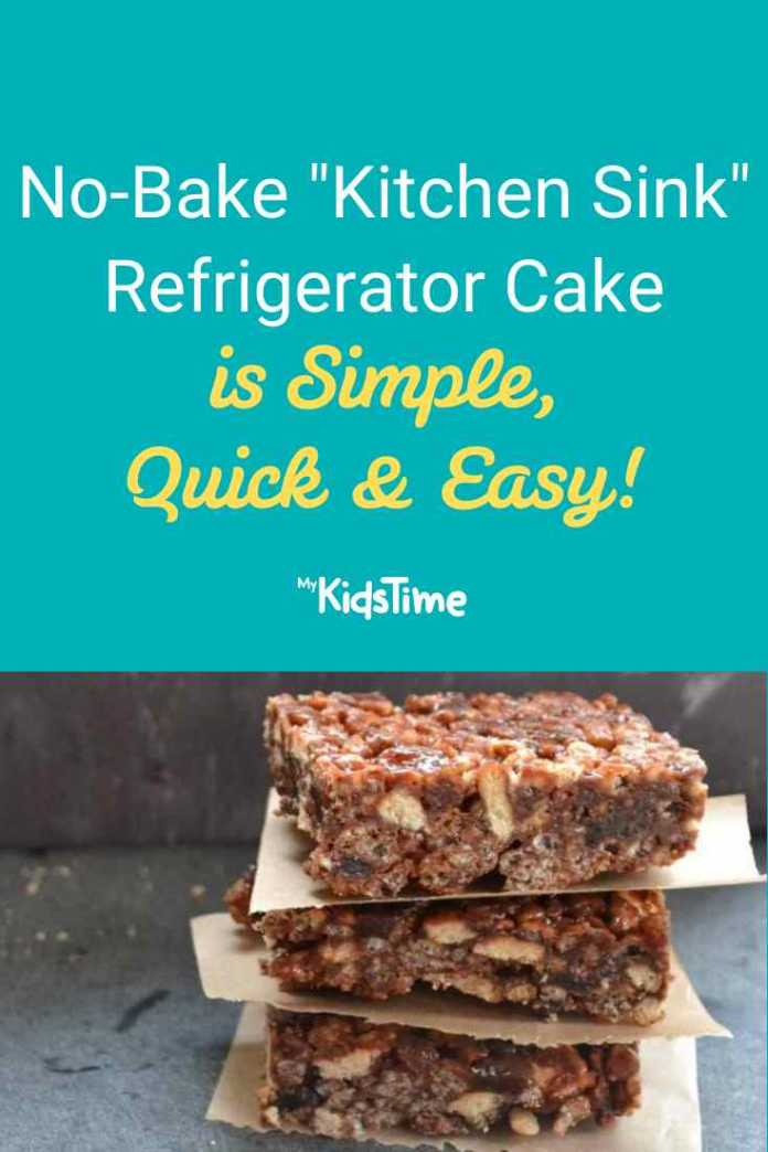 No Bake "Kitchen Sink" Refrigerator Cake is Simple, Quick & Easy