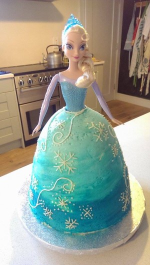 Instructions for Elsa from Frozen Cake