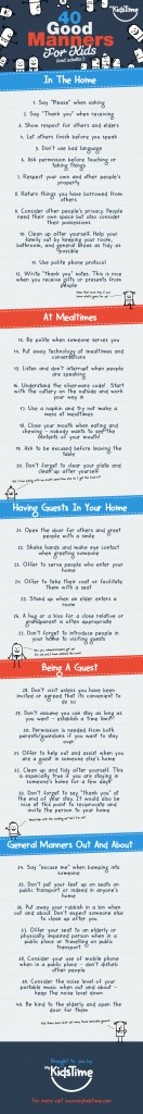 40 Good Manners for Kids (and Adults!)