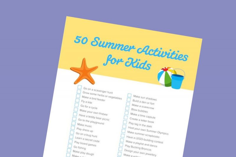 50 Superbly Fun Summer Activities for Kids – FREE Checklist