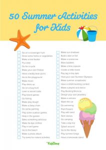 50 Superbly Fun Summer Activities for Kids – FREE Checklist
