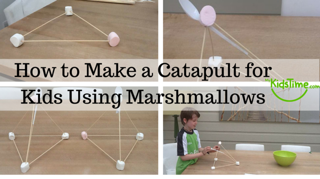 How to Make a Catapult for Kids Using Marshmallows