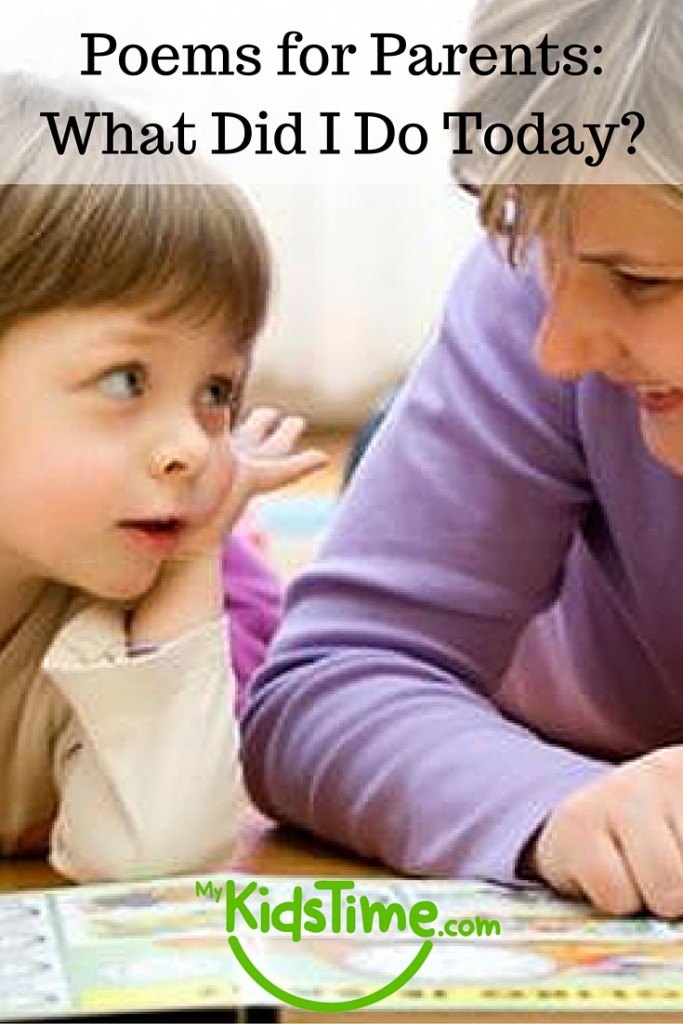Poems for Parents: What Did I Do Today?