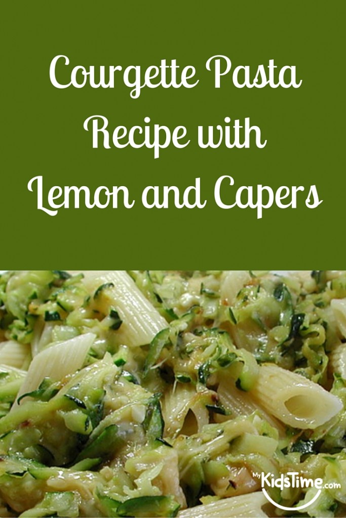 Courgette Pasta Recipe with Lemon and Capers