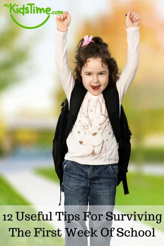 12 Useful Tips For Surviving The First Week Of School