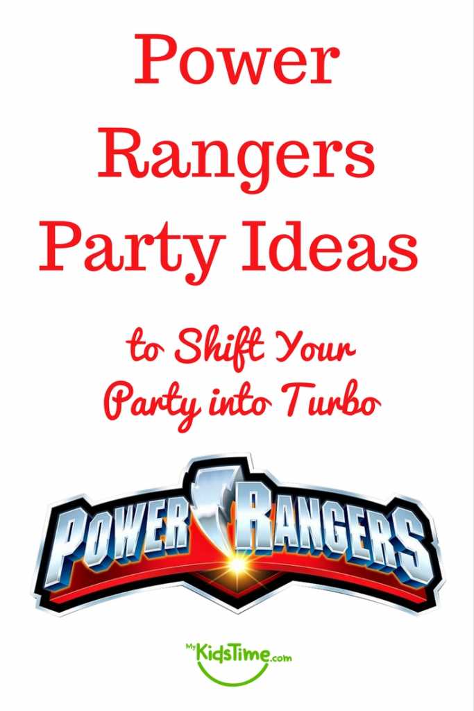 Power Rangers Party Ideas to Shift Your Party into Turbo