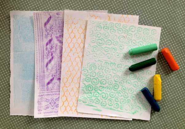 Fun Printmaking Rubbings Craft for Children to Create and Treasure