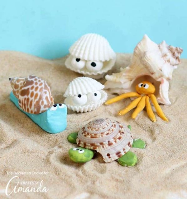 8 Stunning Shell Crafts for Kids to Make and Keep