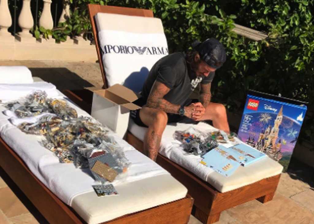 4,000 Pieces Later – David Beckham Builds LEGO Disney Castle