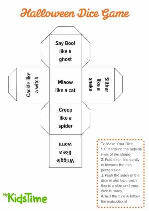 Free Halloween Printables: Play the Halloween Dice Game