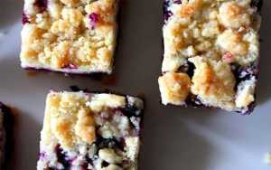 These Blueberry Crumb Bars are Super Scrummy