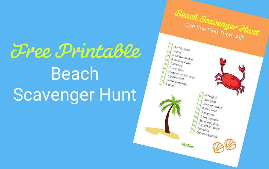 Download Our FREE Beach Scavenger Hunt for Kids