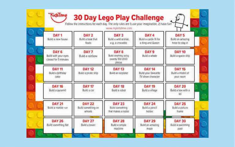 Download Your FREE 30 Day LEGO Challenge For Some Creative Fun!