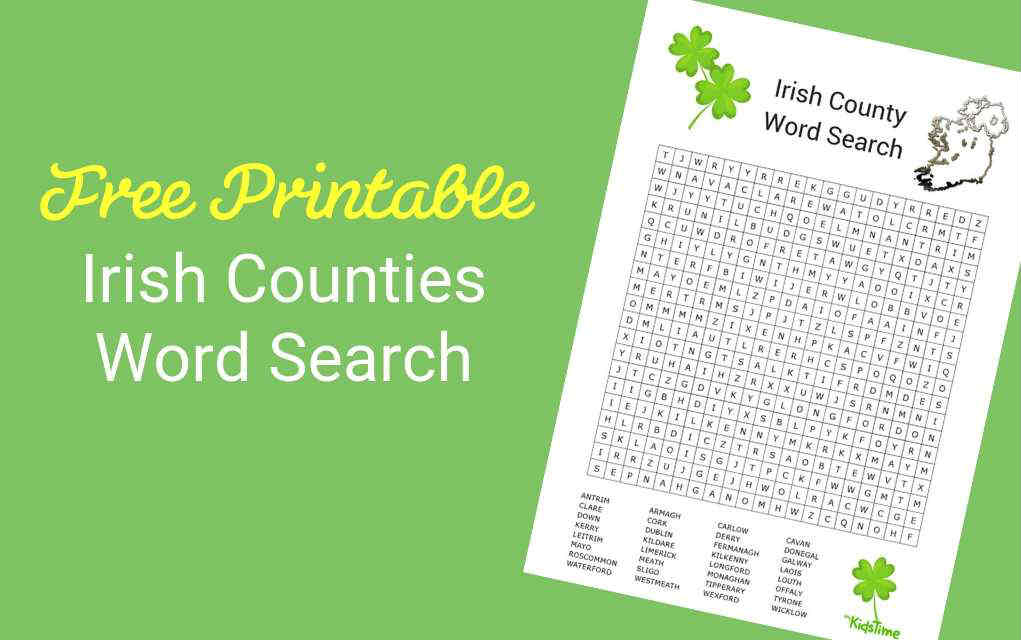 Find All 32 Irish Counties in our FREE Word Search – Download Now!
