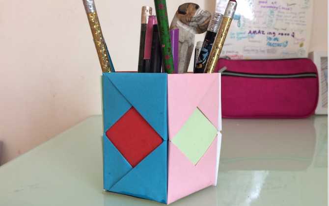 [WATCH] How to Make a Funky Pen Holder From Paper