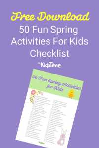 50 Fun Spring Activities For Kids – FREE Checklist