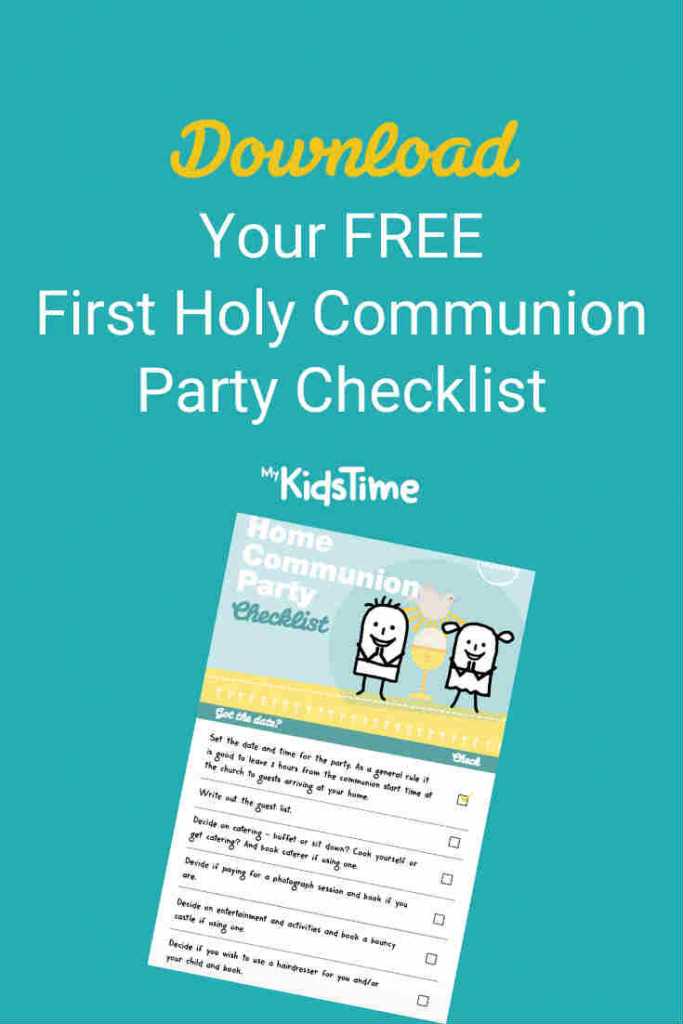 Download Your FREE First Holy Communion Party Checklist