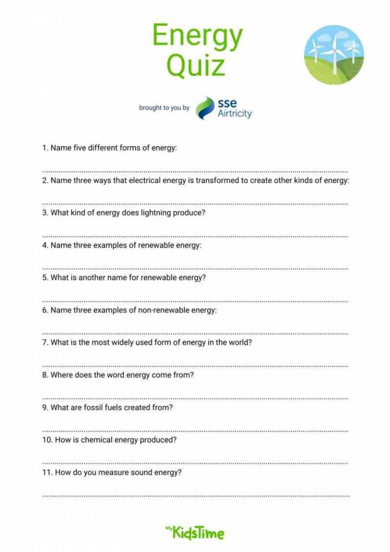 Fun Energy Learning Activities and Resources for Kids