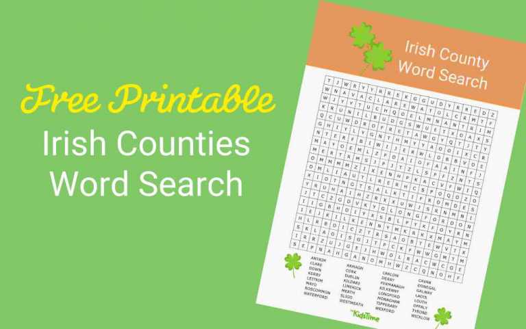 Find All 32 Irish Counties in our FREE Word Search – Download Now!