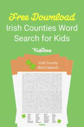 Find All 32 Irish Counties in our FREE Word Search – Download Now!