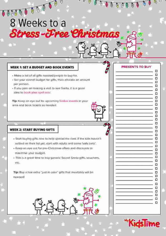 8 Weeks to a Stress-Free Christmas Planner