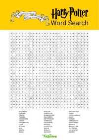 Have Some Magical Fun With Your FREE Harry Potter Word Search