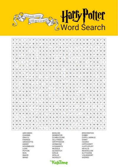 Have Some Magical Fun With Your FREE Harry Potter Word Search