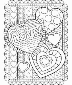 16 Fun Valentine and Hearts Colouring Pages for Kids