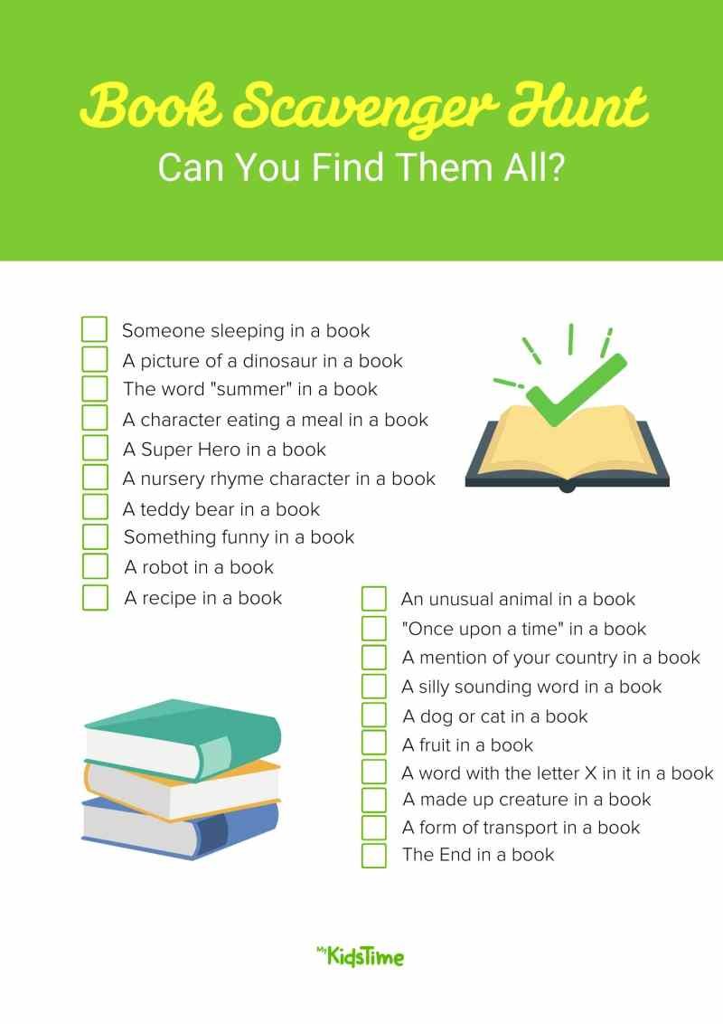 Download Your FREE Fun Book Scavenger Hunt For Kids Download Your FREE Fun Book Scavenger Hunt For Kids