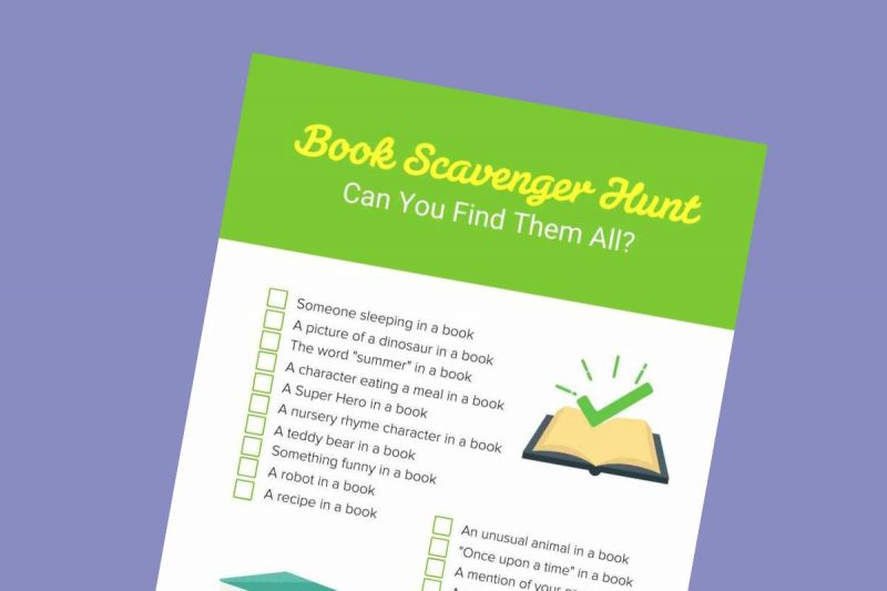 Download Your FREE Fun Book Scavenger Hunt For Kids