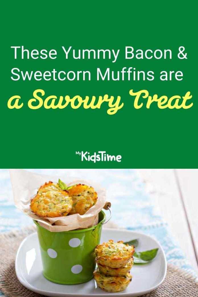 Yummy Bacon and Sweetcorn Muffins are a Savoury Treat