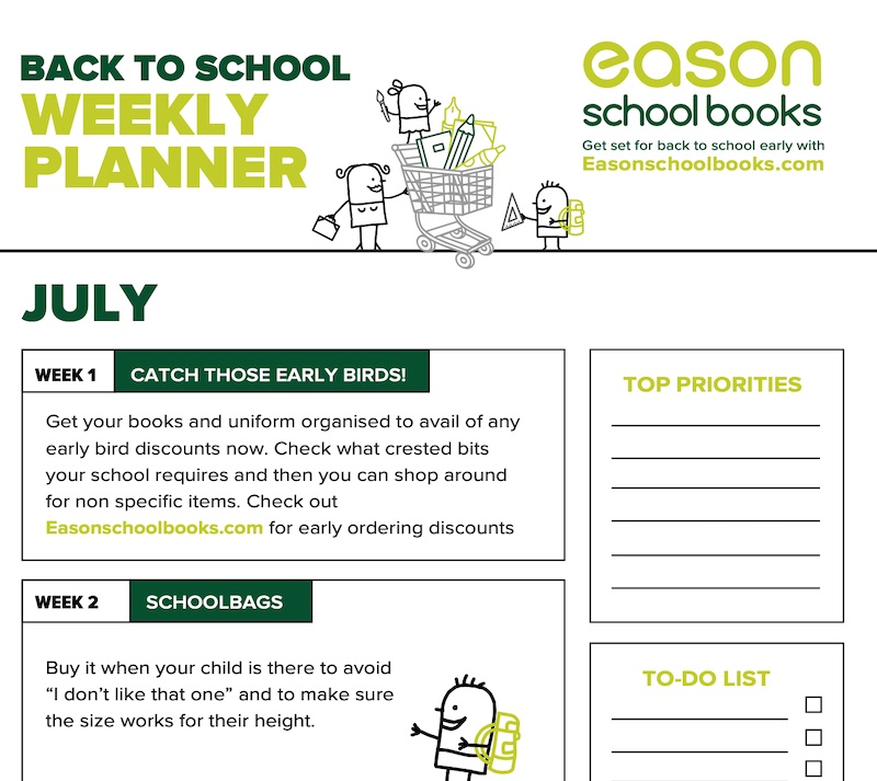FREE 8 Week Back to School Planner to Avoid Last Minute Panic!