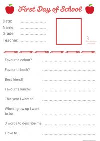 Capture Every Memory! FREE First Day of School Interview Download