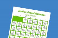 Grab Your Daily Tip on Our September Back to School Calendar