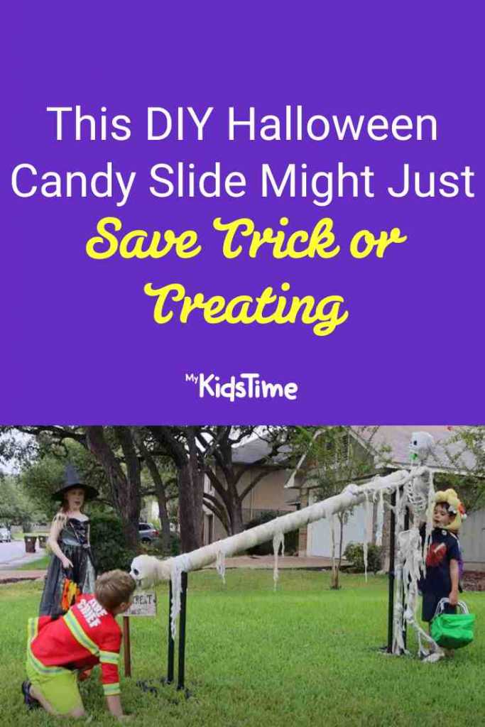 This Deadly DIY Halloween Candy Slide Might Just Save Trick or Treating!