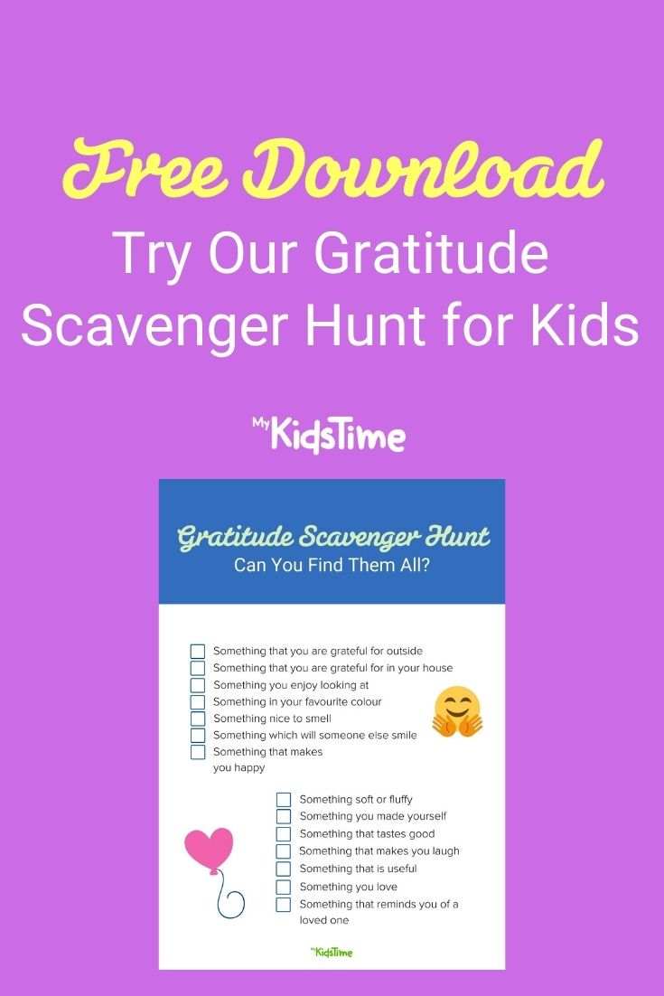 Download Your FREE Gratitude Scavenger Hunt For Kids