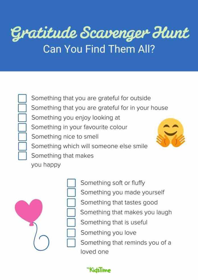 Download Your FREE Gratitude Scavenger Hunt for Kids