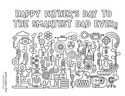 14 Father's Day Colouring Pages to Show Dad He's Extra Special