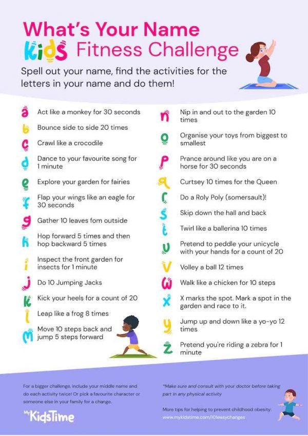 Have a Giggle with the 'What's Your Name?' Kids Exercise Challenge!