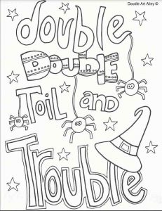 14 Haunted Halloween Colouring Pages for Little Monsters