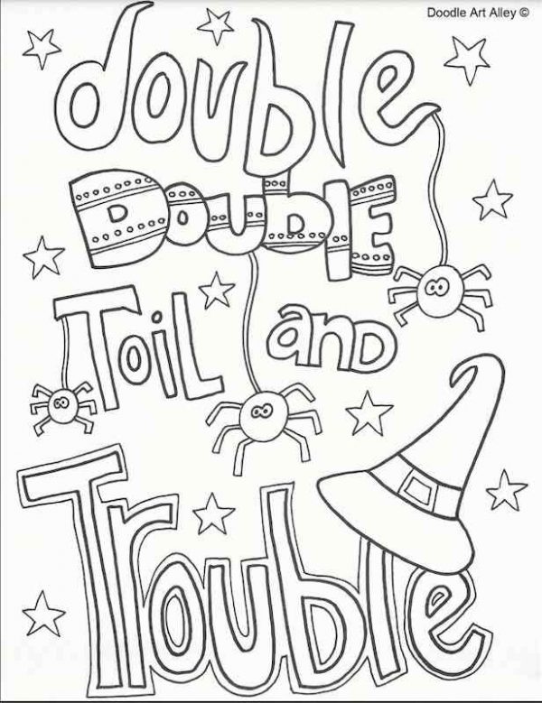 14 Haunted Halloween Colouring Pages for Little Monsters