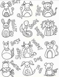 12 Fun Chinese New Year Colouring Pages for Kids