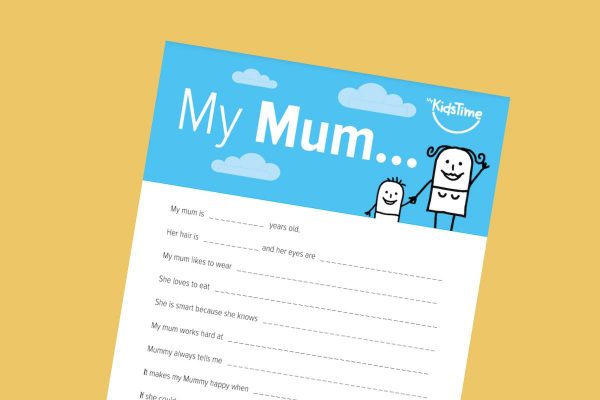 Download Your Free My Mum Printable for Mother's Day