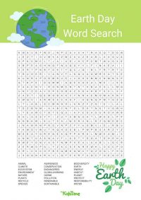 Download Your FREE Earth Day Word Search