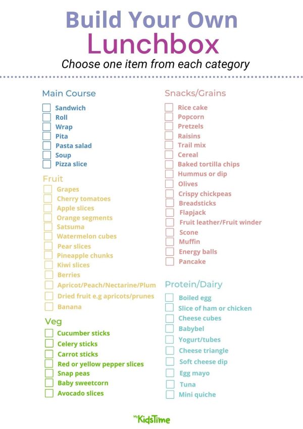 Download our FREE Build Your Own Lunchbox Sheet to Make Lunch Prep Easier